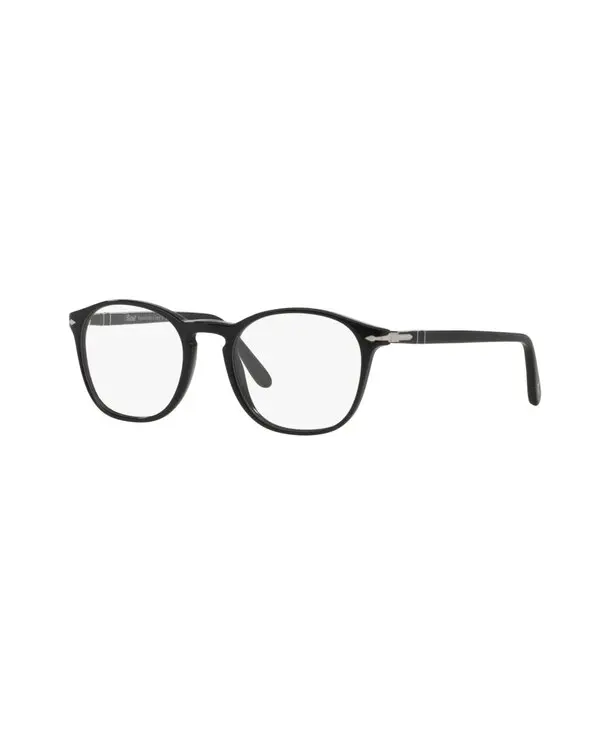 Persol Full Rim Square Eyeglasses - Black
