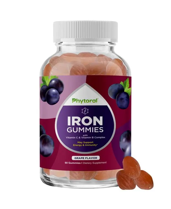 PHYTORAL Adult Iron Vitamin Gummies - No Color