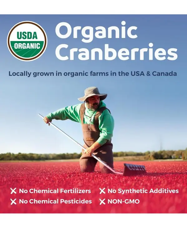 PURE CO Organic Cranberry Concentrate Capsules