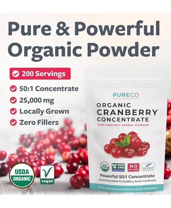 PURE CO Usda Organic Cranberry Concentrate