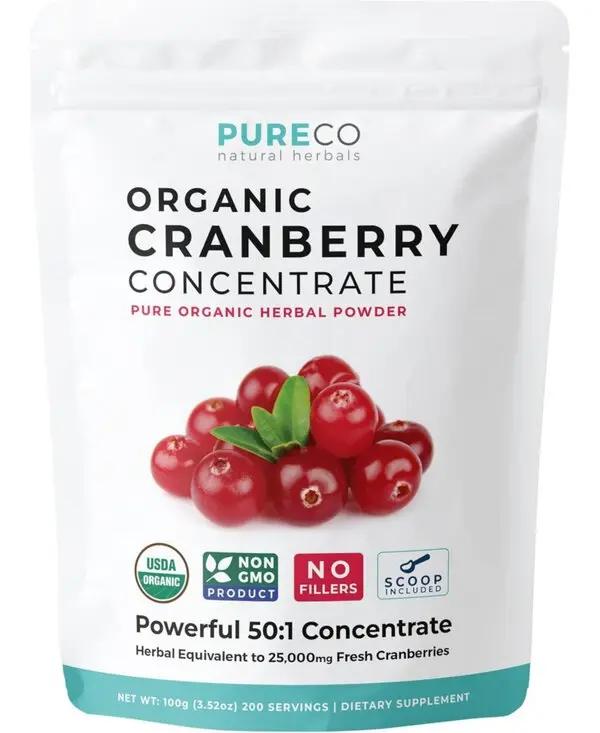 PURE CO Usda Organic Cranberry Concentrate - No Color