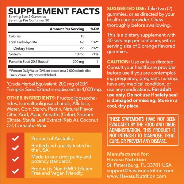HAVASU NUTRITION Pumpkin Seed Gummies