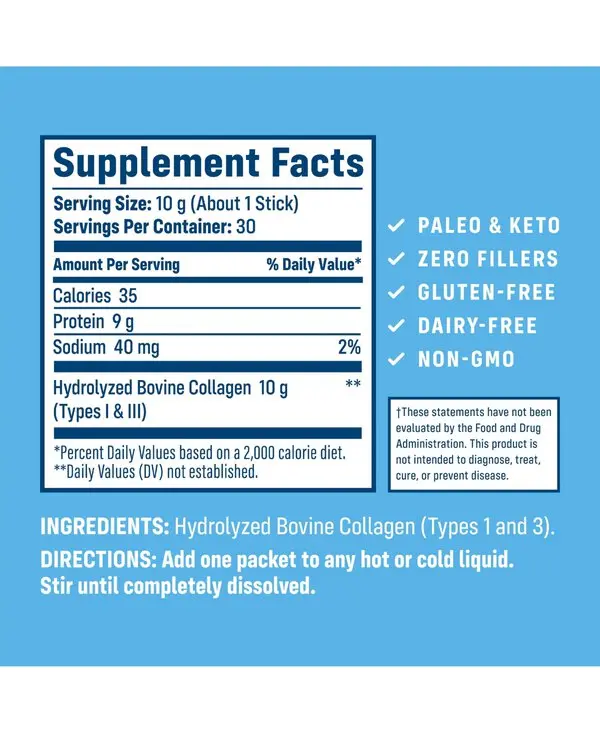NATIVEPATH Collagen Peptides Protein Stick Packs