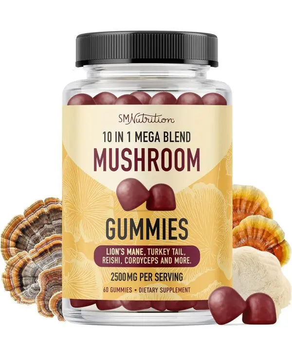 SMNUTRITION Mushroom Gummies - No Color