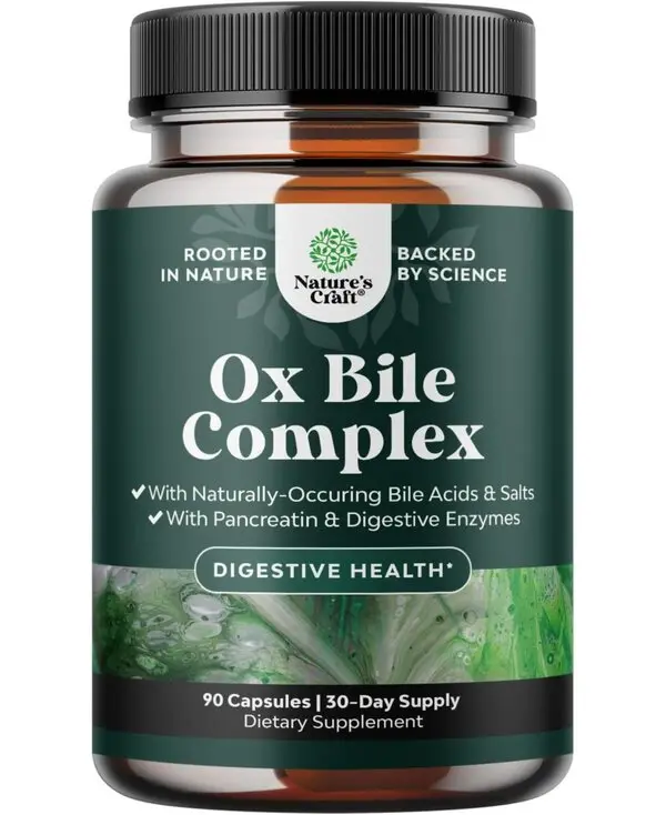 NATURE'S CRAFT Ox Bile Complex Capsules - No Color