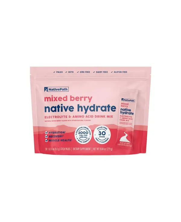 NATIVEPATH Native Hydrate Stick Packs - White