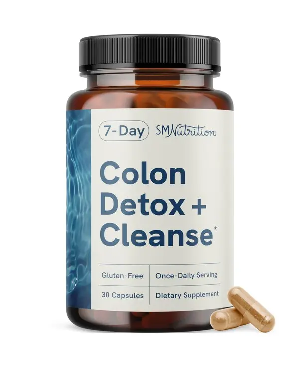 SMNUTRITION 7 Day Colon Cleanse & Detox Capsules - No Color