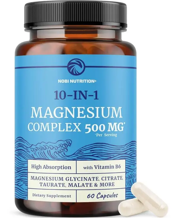 NOBI NUTRITION Magnesium Complex Capsules - No Color