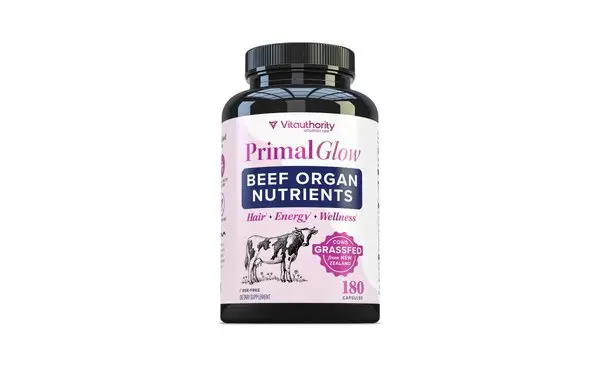 VITAUTHORITY Primal Glow Beef Organ Caps - No Color