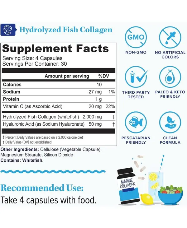 VITAUTHORITY Marine Collagen Capsules