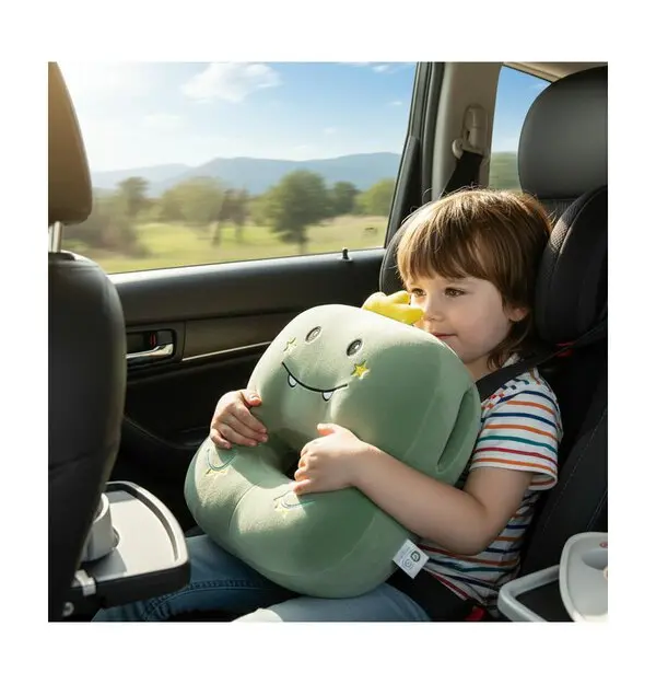 3P EXPERTS Cute Travel Animal Nap Pillow - Green