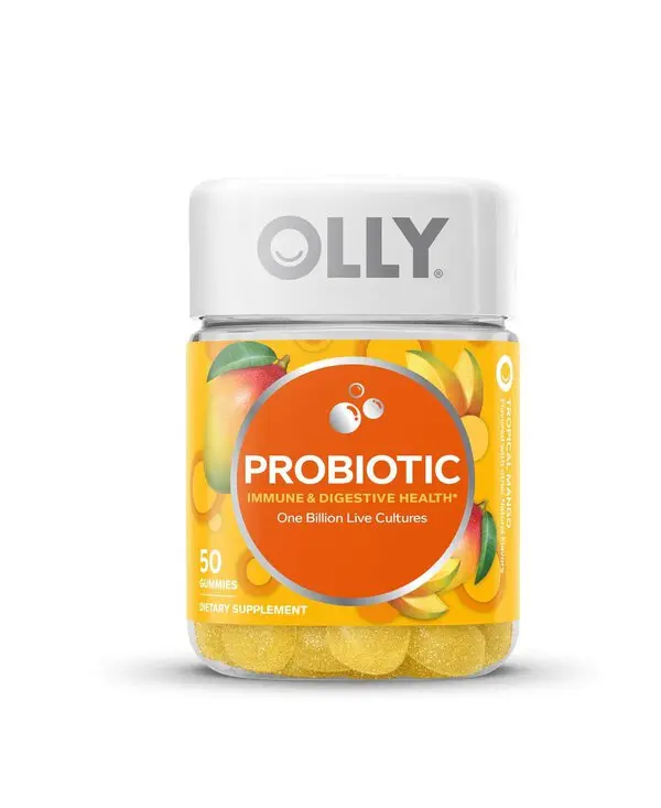 OLLY Probiotic Gummy Tropical Mango - No Color