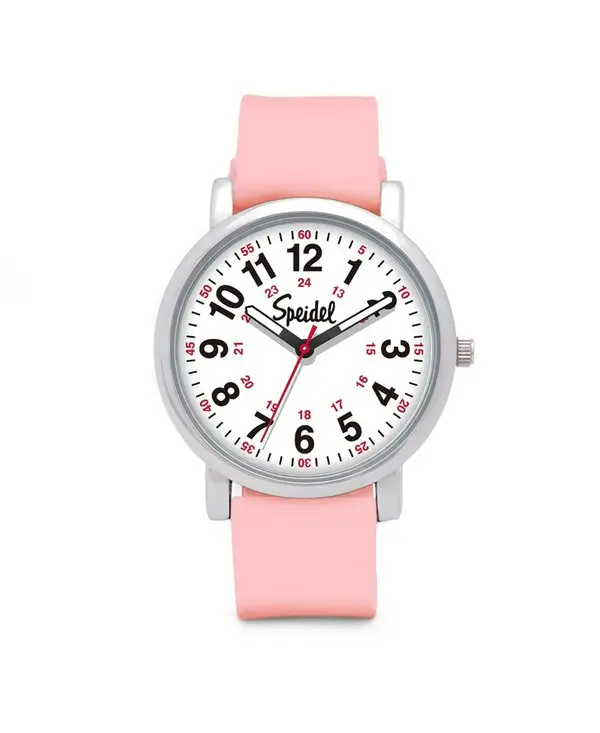 SPEIDEL Original Scrub Watch - White With Light Pink Band