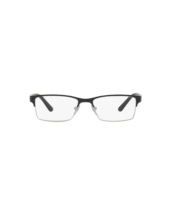 SFEROFLEX Rectangle Half Rim Eyeglasses - Black