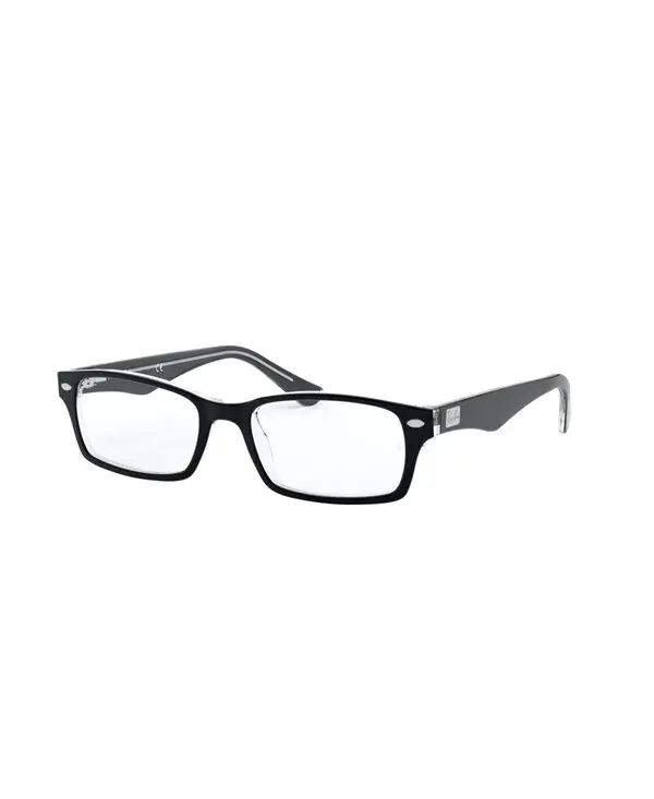 Ray-ban Rectangle Eyeglasses - Black On Tiffany Blue