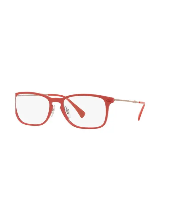 Ray-ban Square Full Rim Eyeglasses - Red