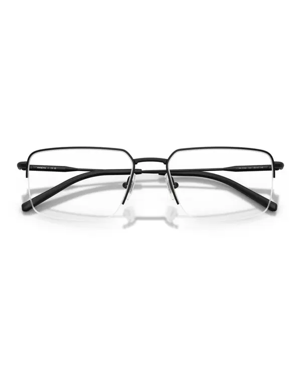 ARNETTE Rectangle Half Rim Eyeglasses - Matte Black