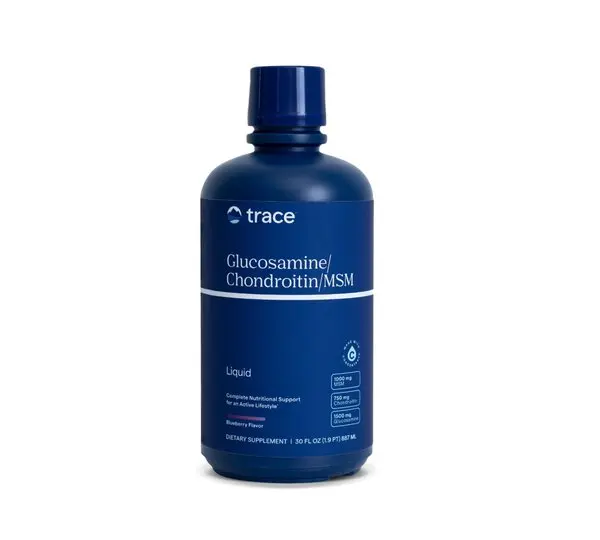 TRACE MINERALS Glucosamine/chondroitin/msm Liquid Supplement Aids Body Mineral Health Support For Bone Strength & Joint Health - No Color
