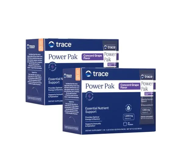 TRACE MINERALS Power Pak Daily Health Support Supplement With Vitamins & Minerals Power Packet Aids Immune Health & Hydration - No Color