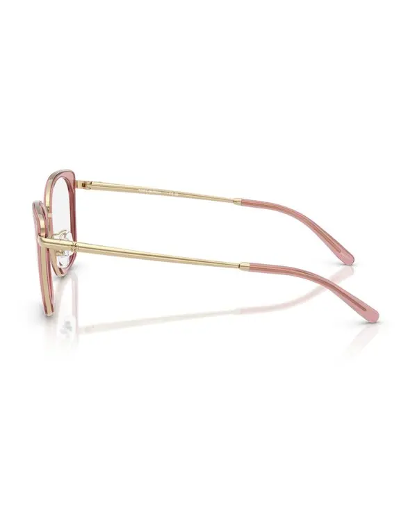 Tory Burch Irregular Metal Eyeglasses - Light Pink