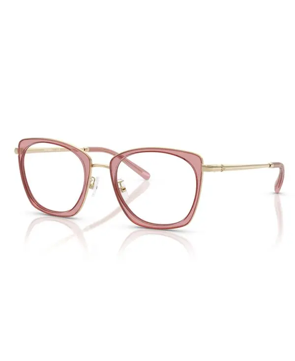 Tory Burch Irregular Metal Eyeglasses - Light Pink