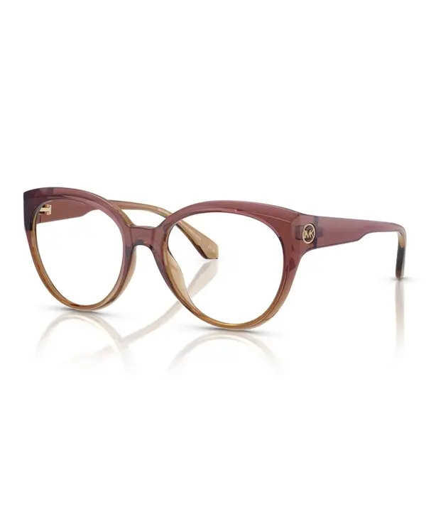 Michael Kors Round Amelia Island Eyeglasses - Dusty Rose Light Brown