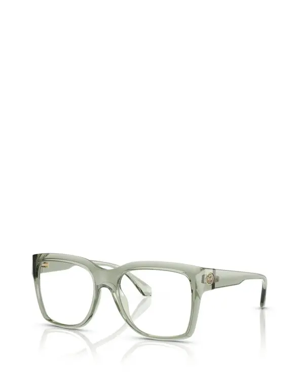 Michael Kors Square Sarasota Eyeglasses - Smokey Olive Transparent