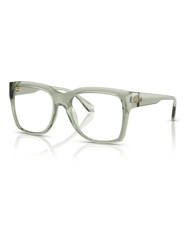 Michael Kors Square Sarasota Eyeglasses - Smokey Olive Transparent