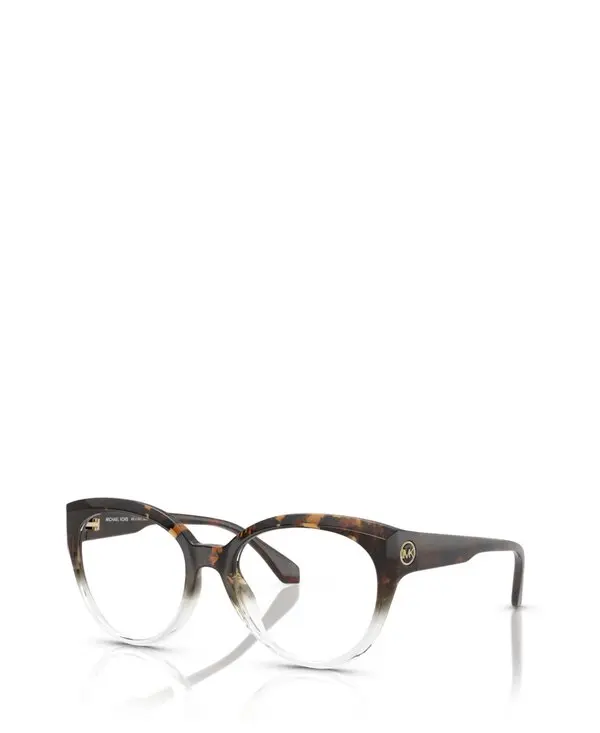 Michael Kors Round Eyeglasses - Dark Tortoise To Clear
