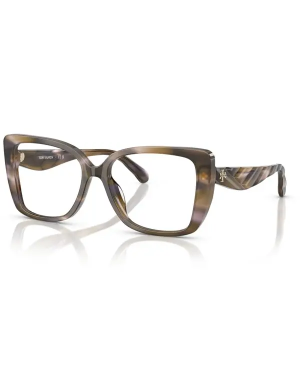 Tory Burch Square Eyeglasses - Purple Striated