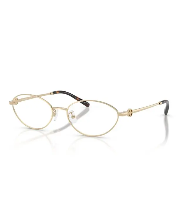 Tory Burch Round Eyeglasses - Shiny Light Gold