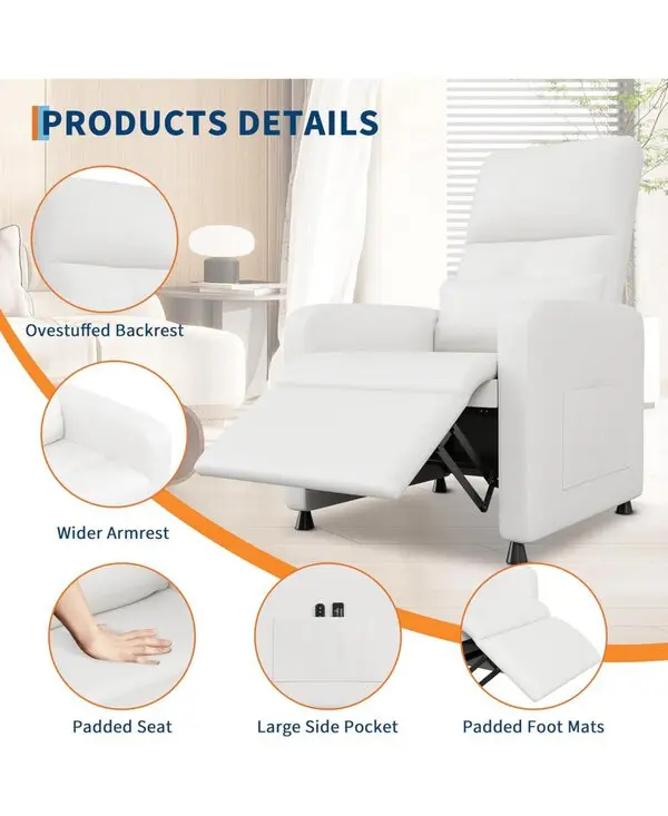 GAOMON Power Recliner Chair With Massage And Heat With Massage Function With Lumbar Support