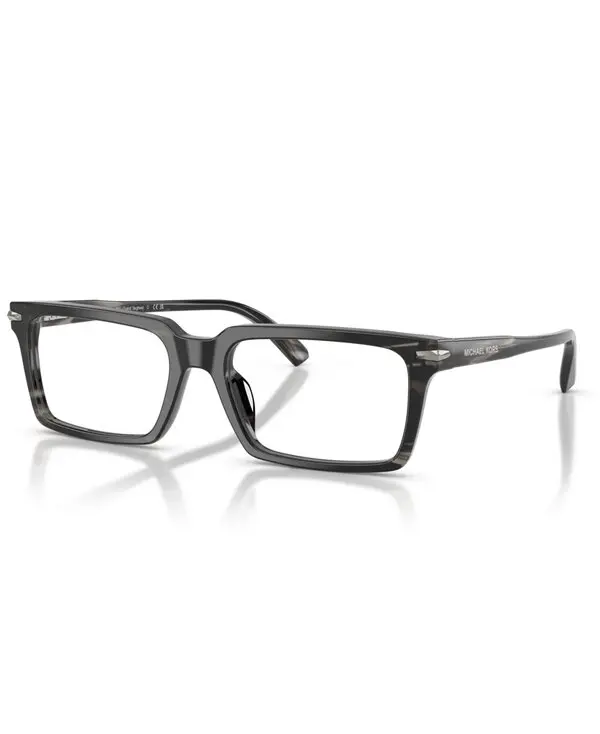 Michael Kors Square Grand Targhee Eyeglasses - Black Horn