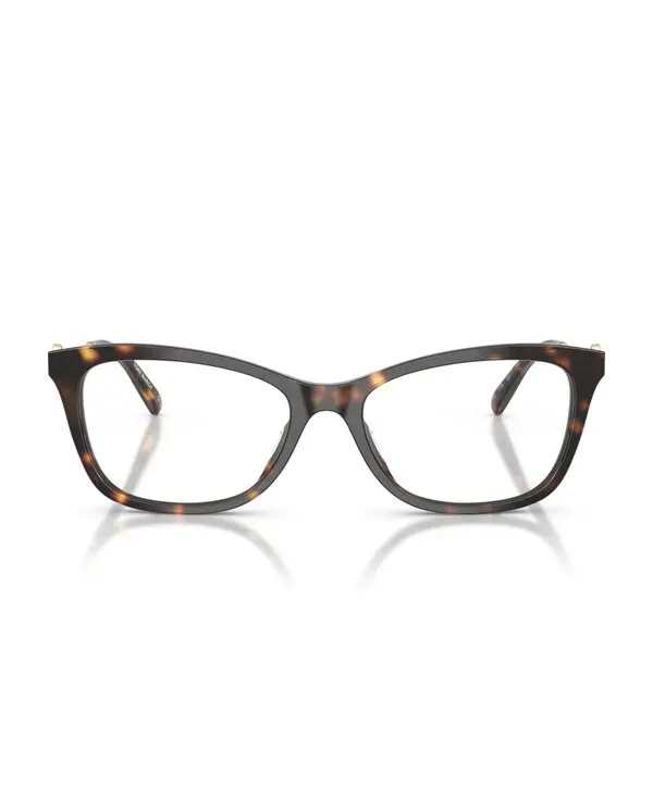 Tory Burch Square Frame Eyeglasses - Dark Tortoise