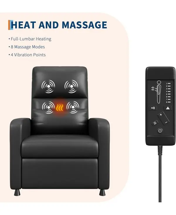 GAOMON Power Recliner Chair With Massage And Heat With Massage Function With Lumbar Support