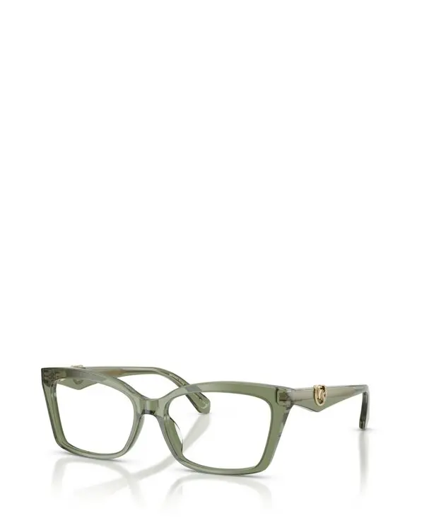 Michael Kors Square Garzeno Eyeglasses - Green Transparent