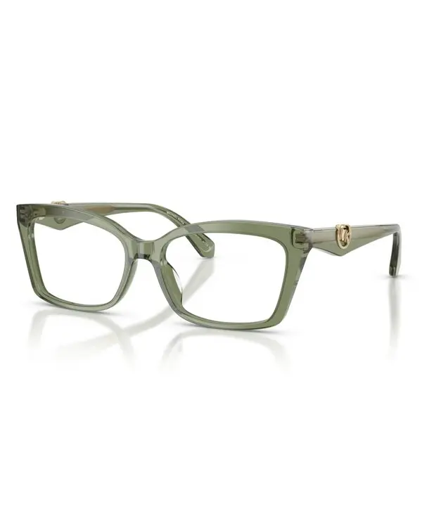 Michael Kors Square Garzeno Eyeglasses - Green Transparent