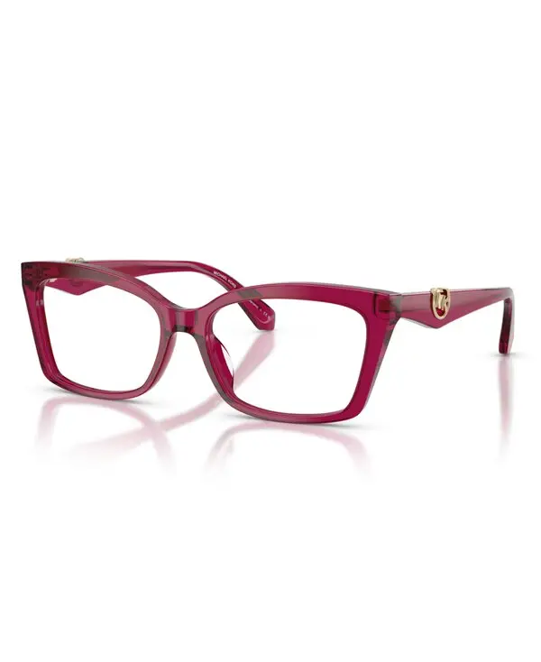 Michael Kors Garzeno Square Eyeglasses - Transparent Plum