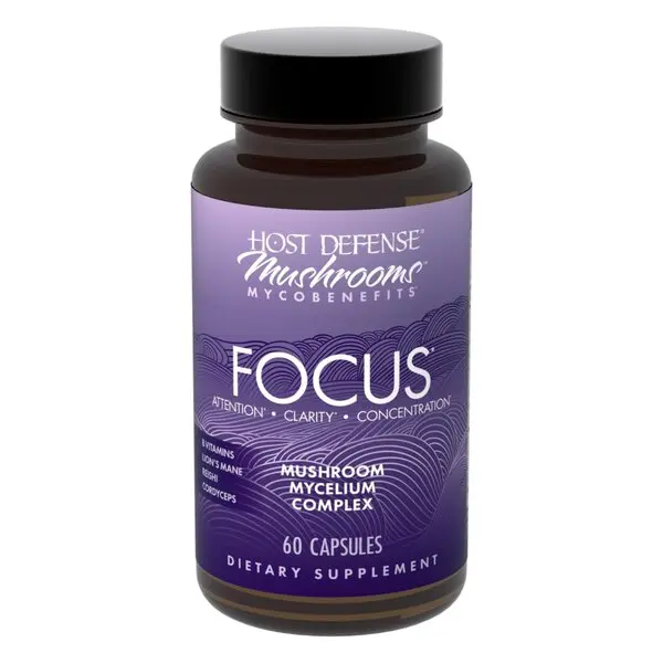 HOST DEFENSE Mycobenefits Focus Capsules - No Color