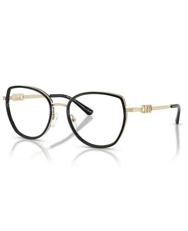 Michael Kors Round Metal Eyeglasses - Black