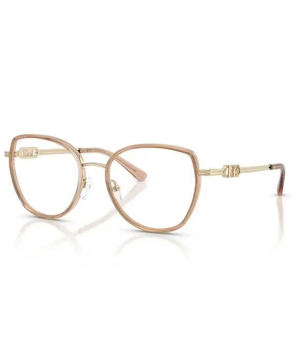 Michael Kors Round Frame Eyeglasses - Light Brown