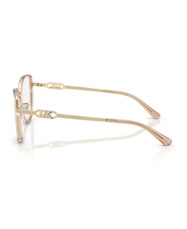 Michael Kors Round Frame Eyeglasses - Light Brown