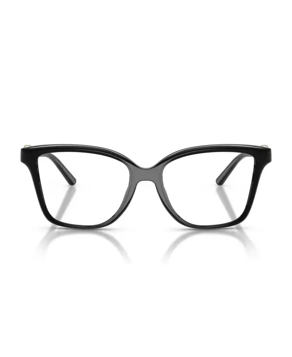 Michael Kors Square Eyeglasses With Logo Detail - Black