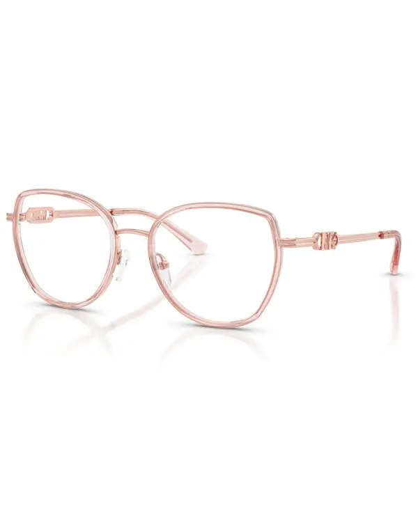 Michael Kors Round Eyeglasses - Pink Transparent