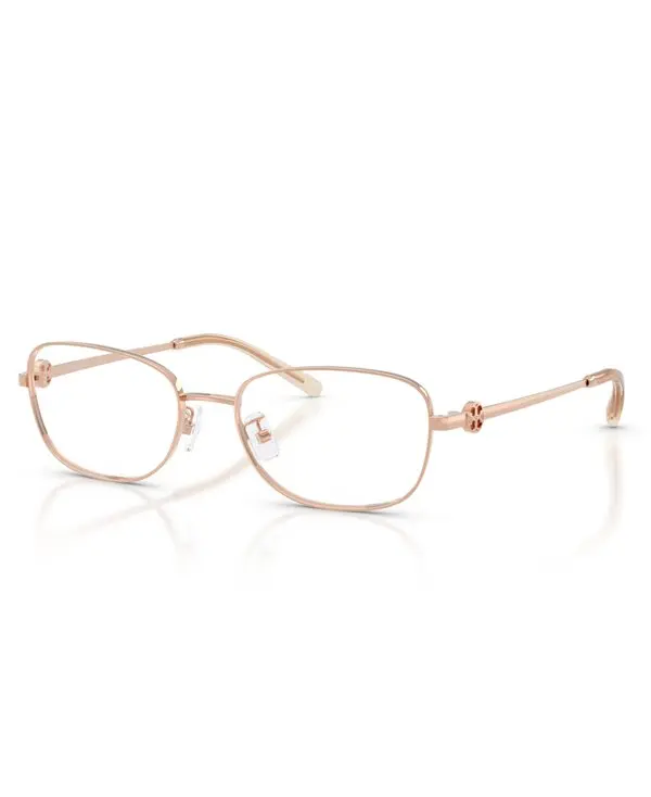 Tory Burch Rectangle Eyeglasses - Light Rose Gold