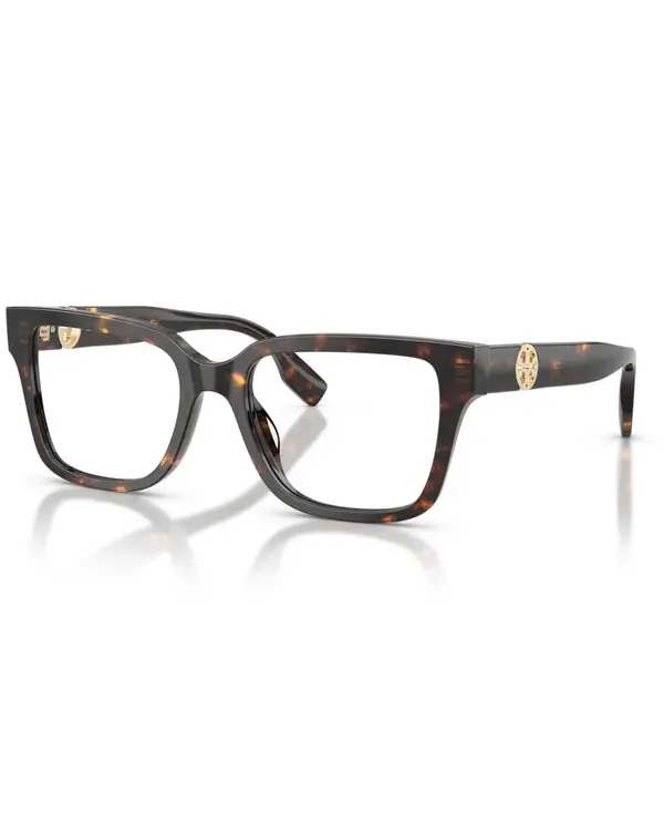 Tory Burch Square Eyeglasses - Brown Tortoise