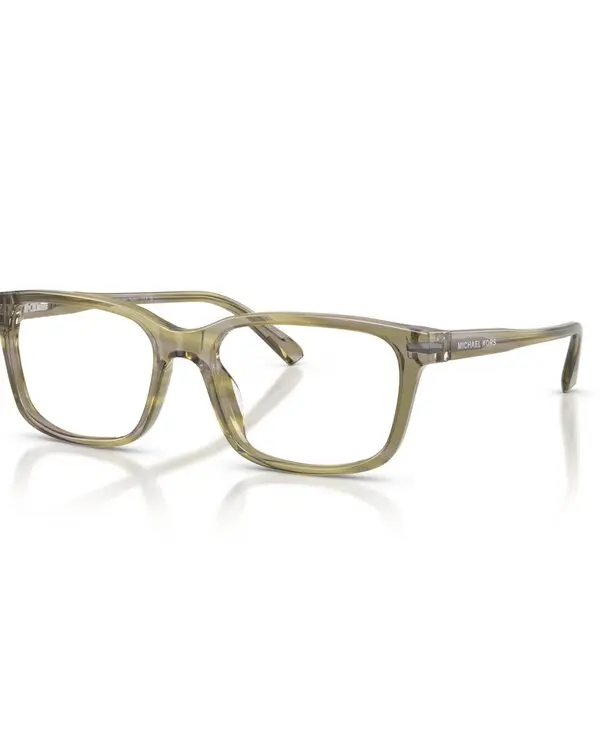 Michael Kors Square Eyeglasses - Olive Horn