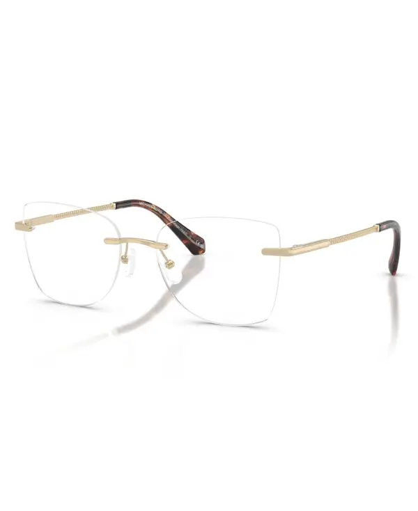 Michael Kors Rimless Square Eyeglasses - Light Gold