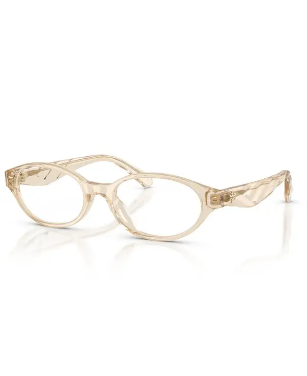 Tory Burch Oval Eyeglasses - Transparent Beige