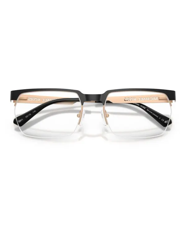 Michael Kors Rectangle Eyeglasses - Black Matte